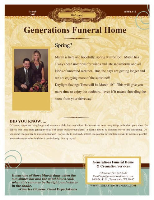 Generations Funeral Home - MyFuneralWebsite.COM
