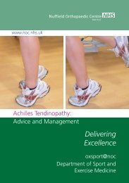 TMJ Exercises (pdf, 169KB) - Oxford University Hospitals NHS Trust