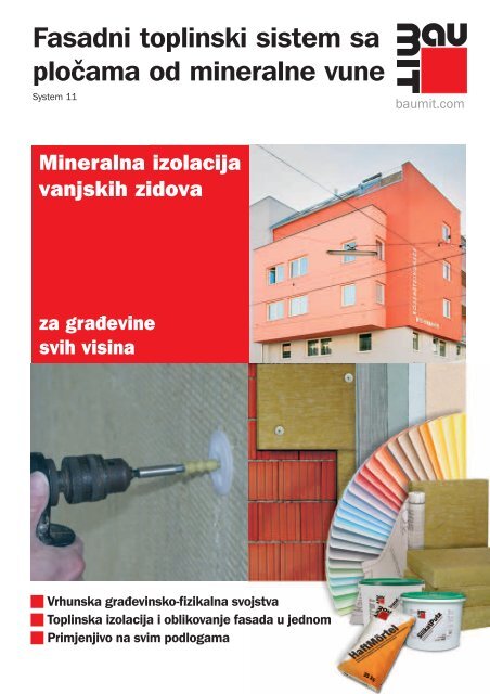 Fasadni toplinski sistem sa pločama od mineralne vune - Baumit