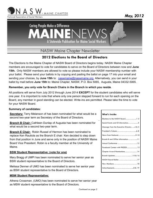 Maine Nasw Annual Conference