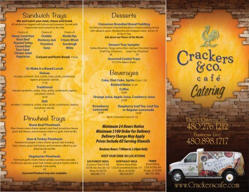 55002 Crackers Catering Menu.indd - Crackers & Co Cafe