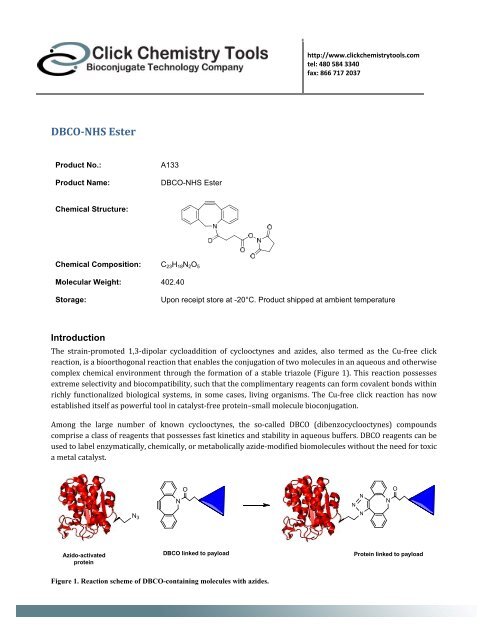 DBCO-NHS Ester Data Sheet - KeraFAST