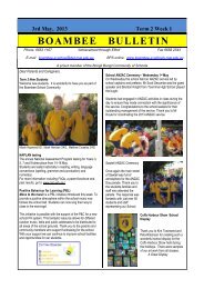 Week 3, Term 1 - Boambee Public School