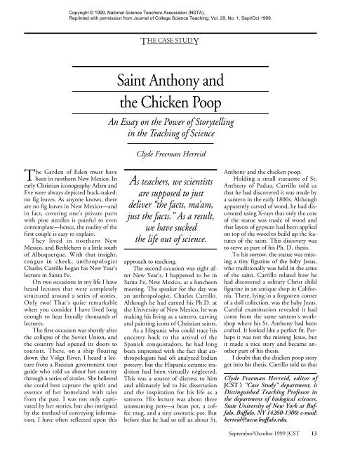 Saint Anthony and the Chicken Poop - University at Buffalo Libraries