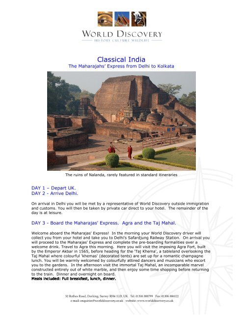 Classical India - World Discovery