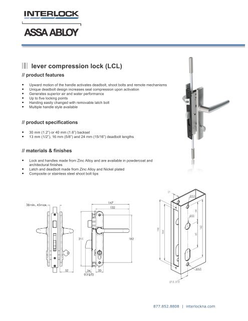 lever compression lock (LCL)