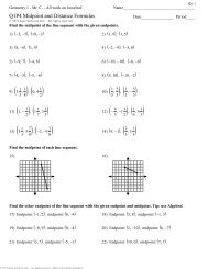 3-The Midpoint Formula.pdf - Kuta Software