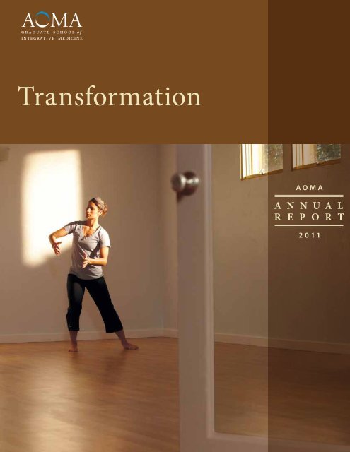 Transformation - AOMA Graduate School of Integrative Medicine