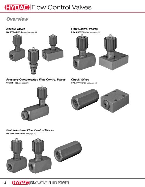 Flow Control Valves - HYDAC USA