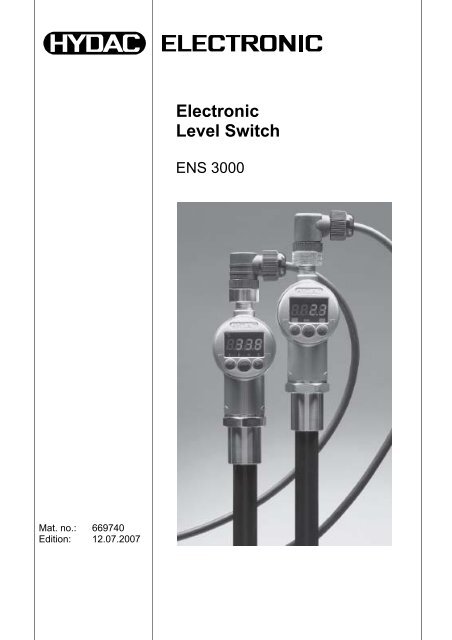 ENS 3000 - HYDAC USA
