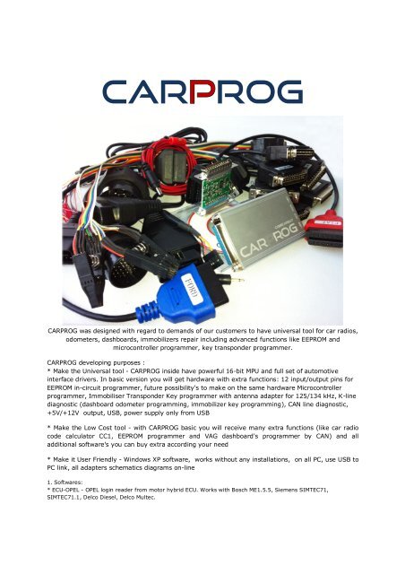 Automotive eeprom programmer - horizondarelo