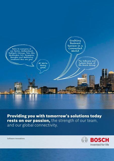 Corporate Brochure - Bosch Software Innovations