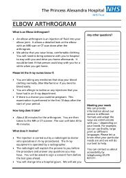 MRI Questionnaire - The Princess Alexandra Hospital | NHS Trust