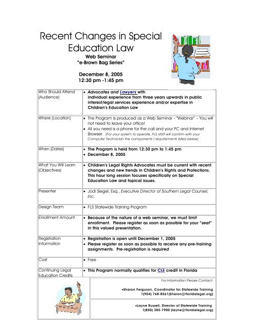 Template for Program Design - Florida Legal Services