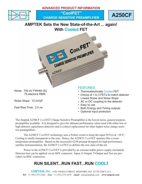 A250CF â CoolFETâ - FAST ComTec