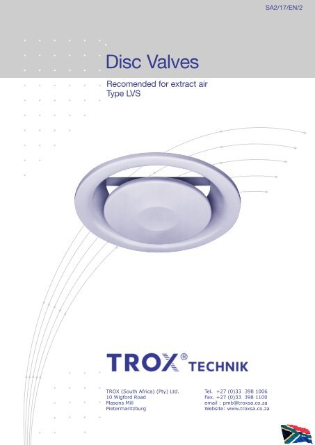 LVS disc valves - TROX