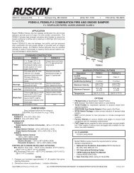 FSD36, FSD36LP COMBINATION FIRE AND ... - Ruskin Titus Gulf