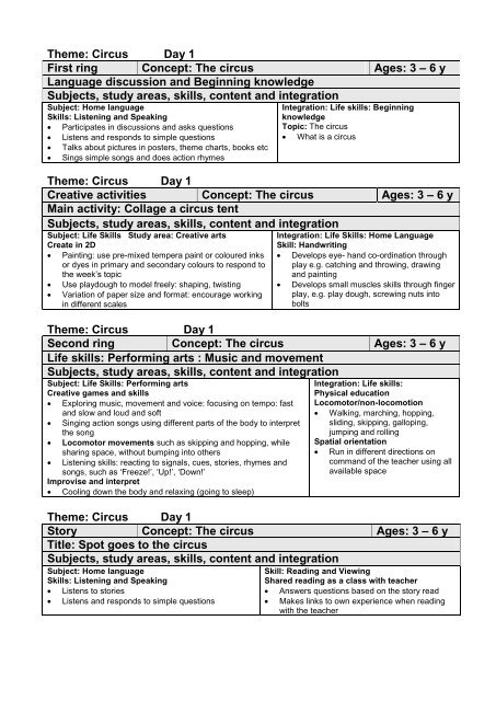 to display the PDF file - Preschool themes