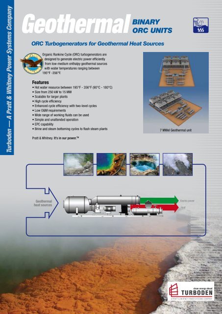 ORC UNITS - Turboden