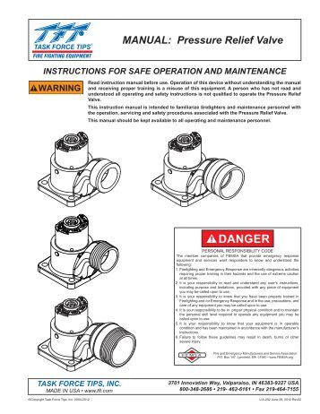 MANUAL: 2.5â Hydrant Gate Valve - Task Force Tips