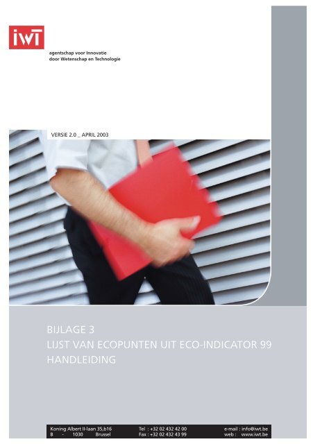 bijlage 3 lijst van ecopunten uit eco-indicator 99 handleiding ... - IWT