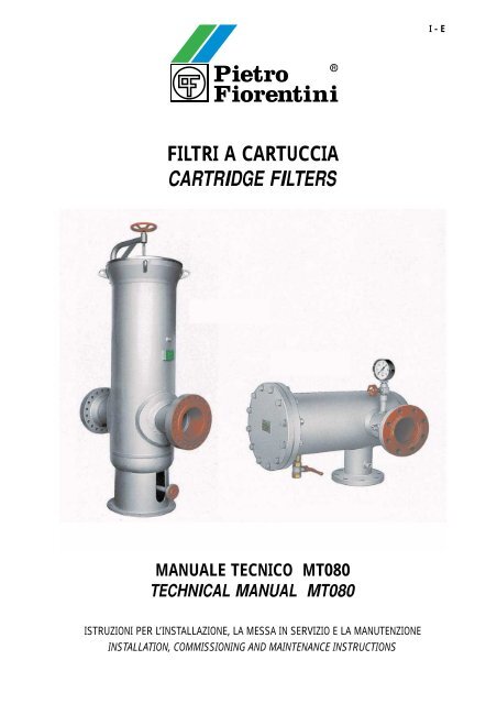 filtri a cartuccia cartridge filters manuale tecnico ... - Pietro ...