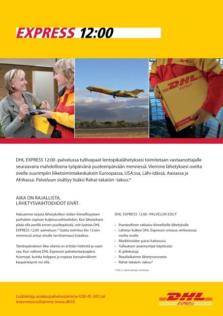 syntinen Sai valmiiksi hiilihydraatti dhl paketti ovelle aika Siunata ...