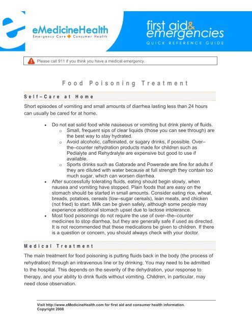 Poisoning Treatment