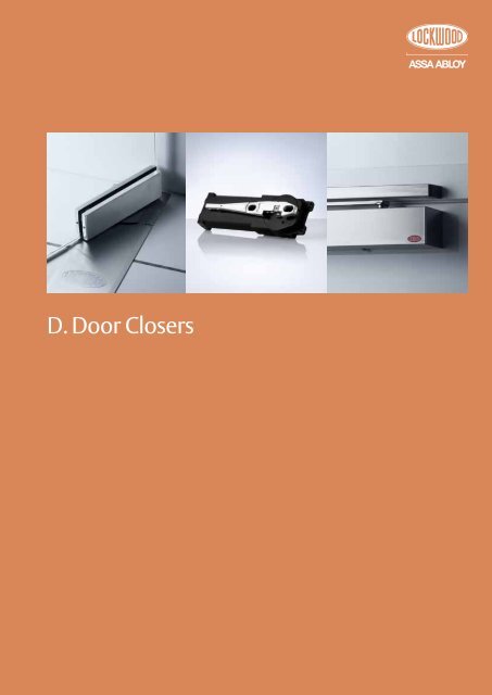 D. Door Closers - ASSA ABLOY
