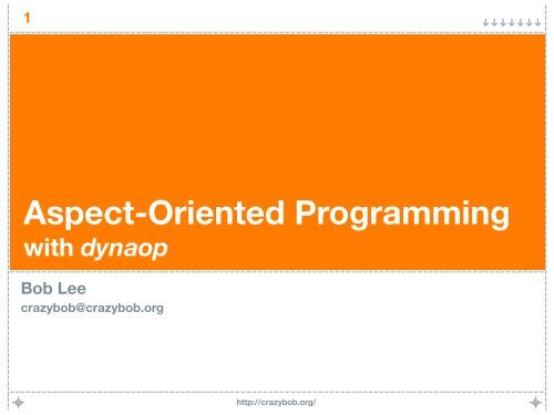 Aspect Oriented Programming