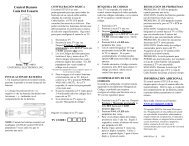 Charter OCAP 4-Device Remote Control Universal Electronics, Inc.