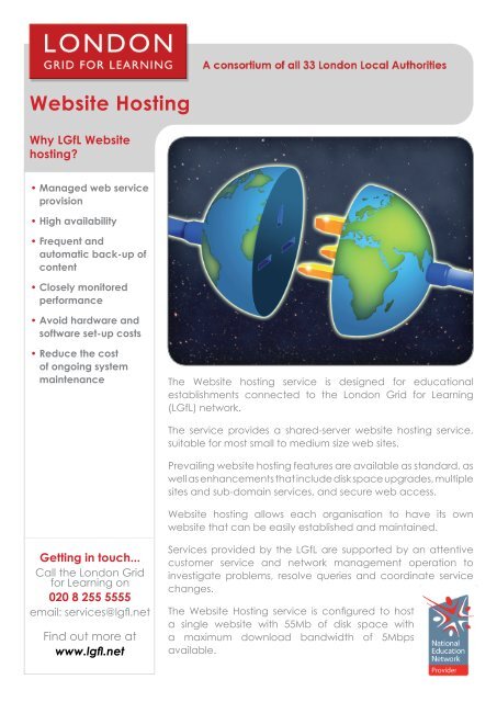 Website Hosting - London Grid for Learning