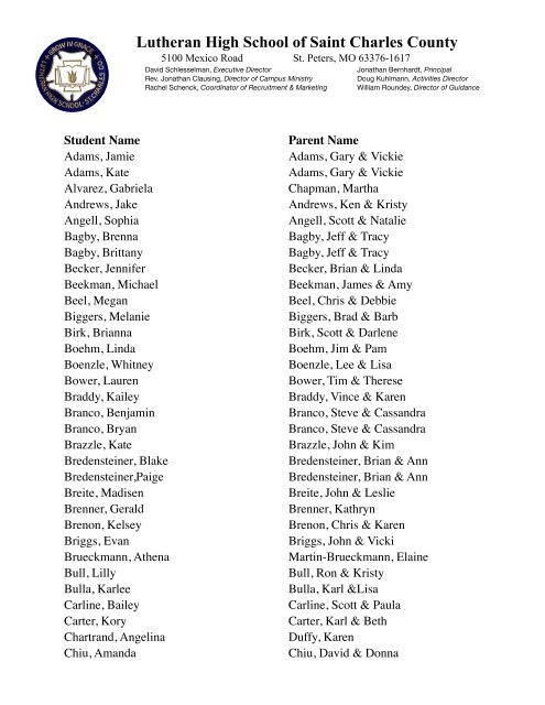 Parent Pledge List 12 13 Lutheran High School Of St Charles County parent-pledge-list-12-13-lutheran-high-school-of-st-charles-county
