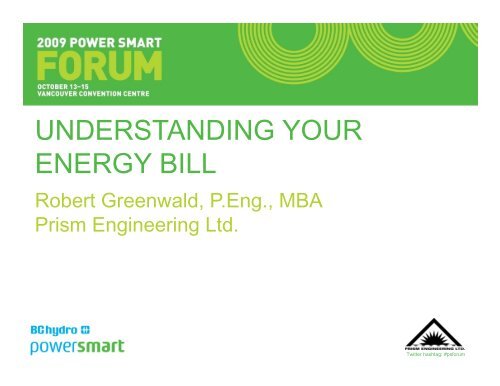 UNDERSTANDING YOUR UNDERSTANDING YOUR ENERGY BILL - BC Hydro Power ...