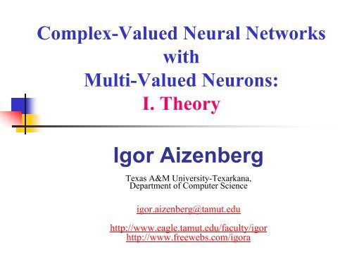 Complex-Valued Neural Networks with Multi-Valued Neurons