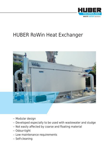 HUBER Heat Exchanger RoWin