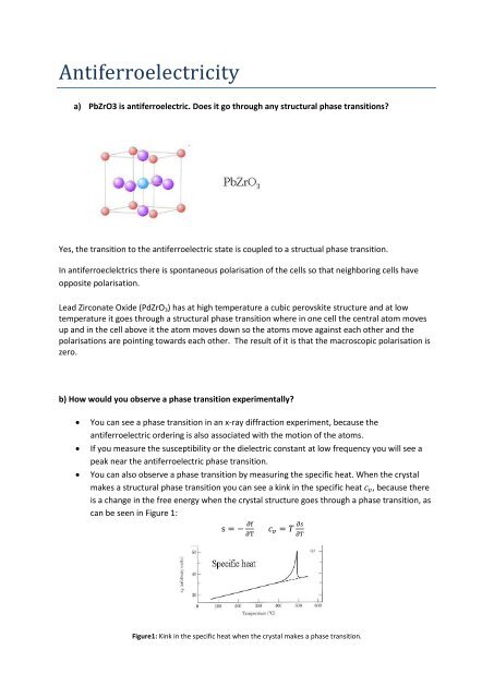 Antiferroelectricity