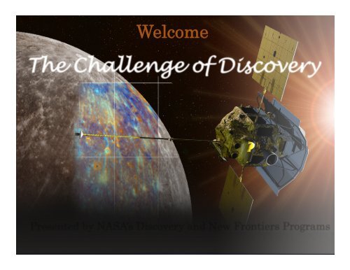 See presentation - Discovery Program - NASA