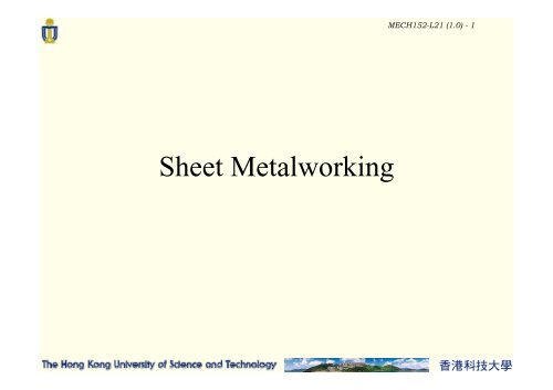 Secondary manufacturing processes: machining processes