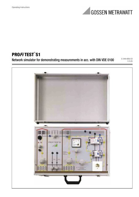 PROFi TEST S1 - Gossen-Metrawatt