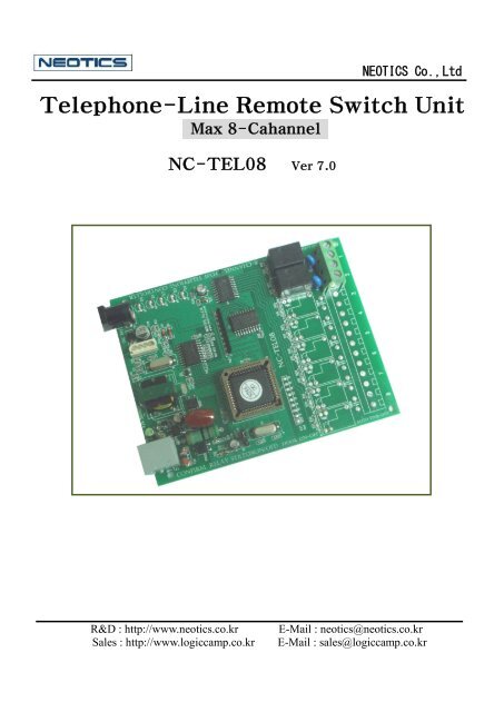 Telephone-Line Remote Switch Unit