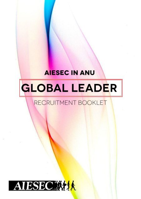 AIESEC ANU RECRUITMENT BOOKLET