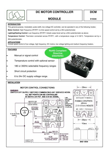 DCM DC MOTOR CONTROLLER MODULE - Farnell