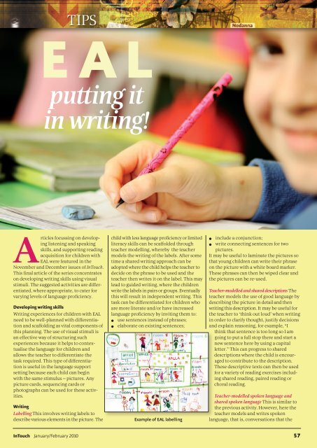 EAL putting it in writing! - PDST