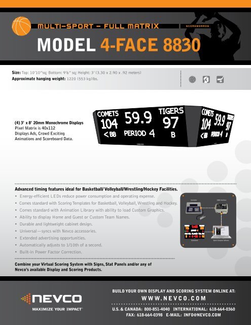 MODEL 4-FACE 8830 - Nevco