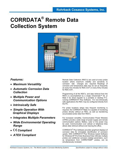 Page Set up Margins Top 0 - Rohrback Cosasco Systems