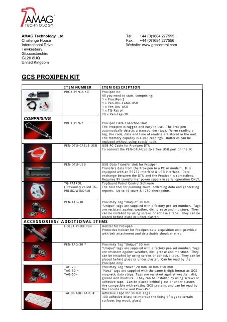 GCS PROXIPEN KIT - AMAG