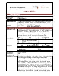 Course Outline - McMaster-Mohawk Bachelor of Technology