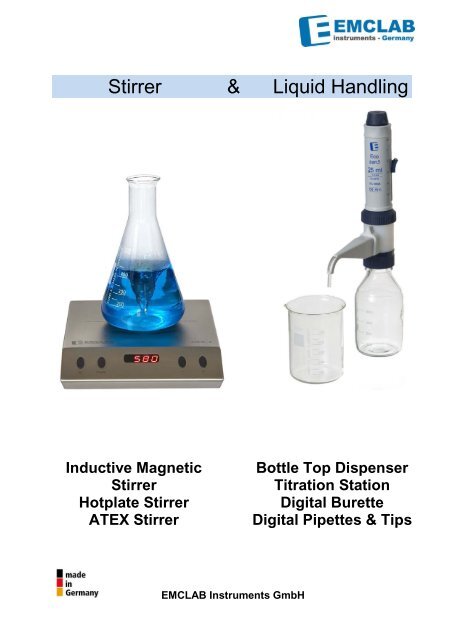 Dispenser, Pipettes, Tips