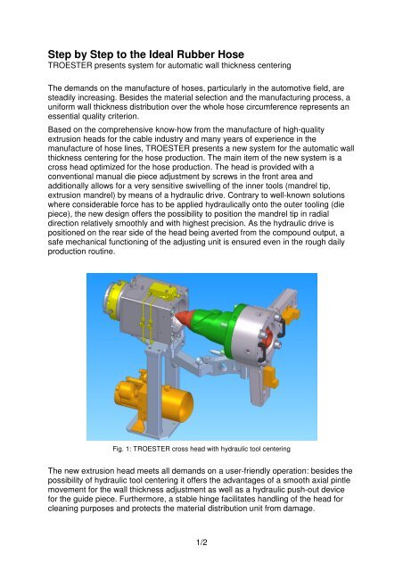 Step by Step to the Ideal Rubber Hose